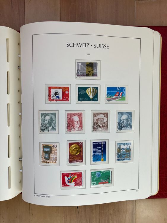 Briefmarkensammlung Schweiz 1977-2000 meist gestempelt (Gebraucht) in ...