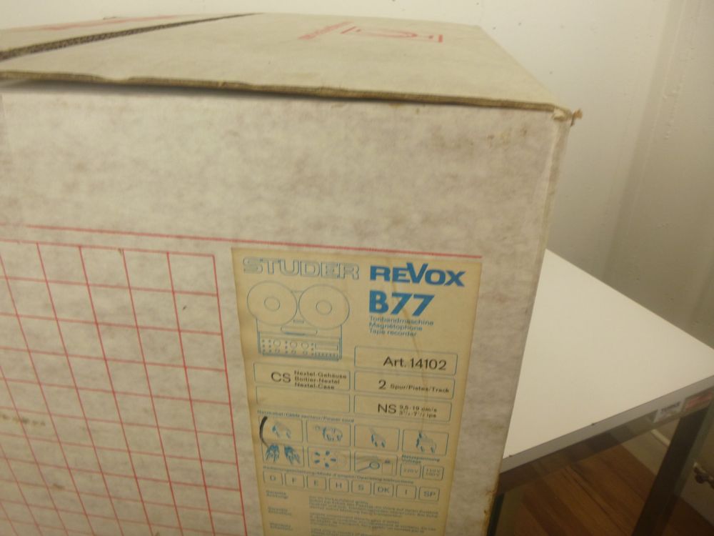 Revox B77 MKII Bandmaschine 2-Spur Original Verpackung Defek (Defekt ...