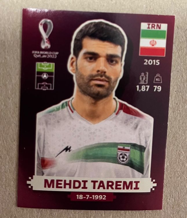 Panini World Cup WM 2022 - IRN 20 - Mehdi Taremi (Neu (gemäss ...