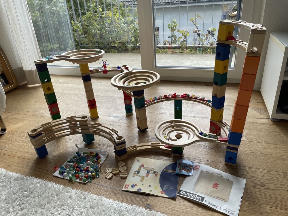 Riesige Hape Quadrilla Kugelbahn (Gebraucht) in Hauptwil für CHF 42 – mit Lieferung auf Ricardo ...