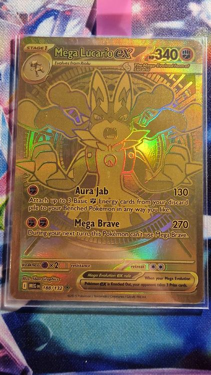 Mega Lucario ex GOLD (MEG 188) - Pokemon Eng - Add 1.- (Neu (gemäss ...