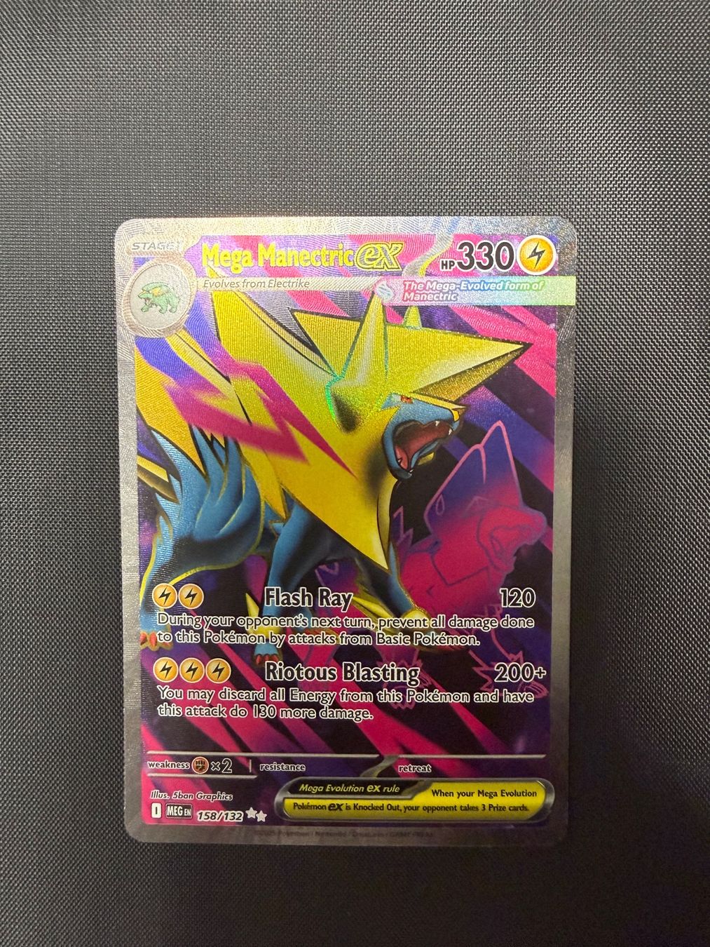 Mega Manectric EX - 158 - Mega Evolution - Ab 1.- EN 🇬🇧 (Neu (gemäss ...