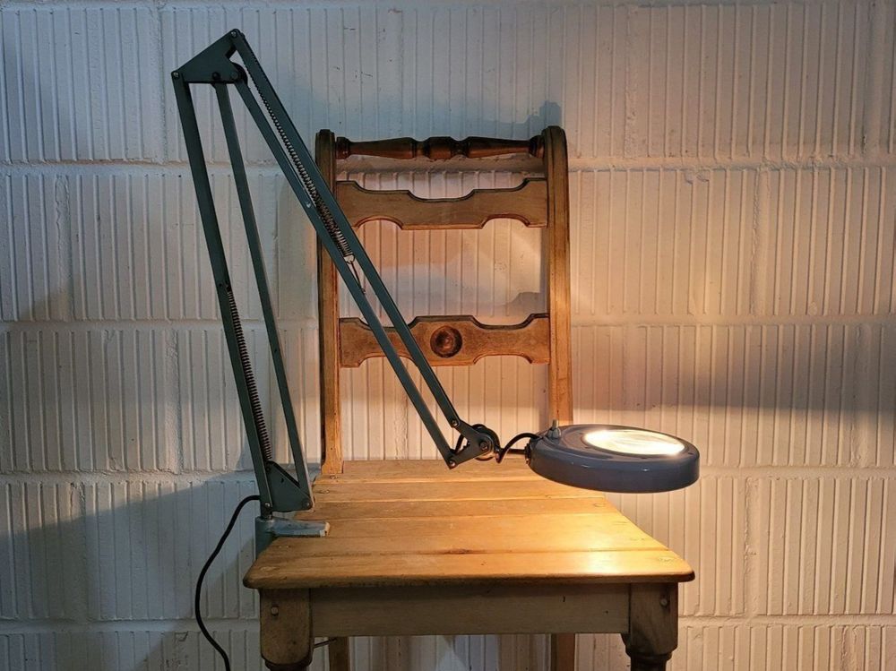 LAMPADA RIMSA Italy Lupen-Leuchte Arbeitsleuchte Lampe 60er (Gebraucht ...