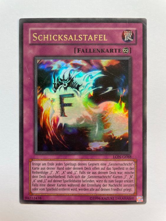 Yugioh Schicksalstafel Ultra Rare Oldschool LON-G088 Deutsch (Gebraucht ...