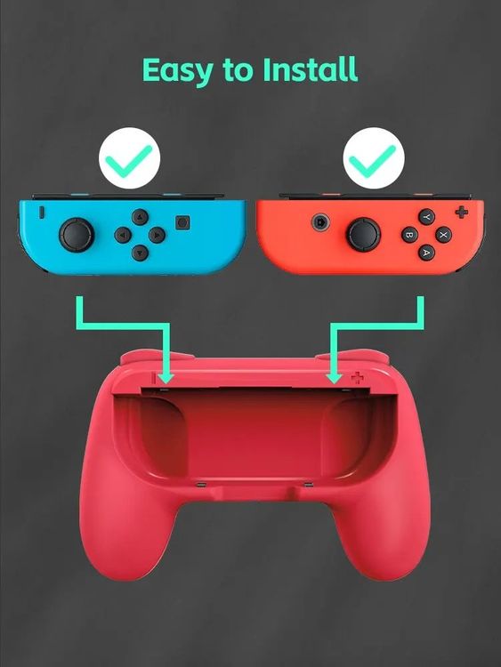 NEU 2 Griff-Halterung für Nintendo Switch Joy-Con Weiss (Neu und originalverpackt) in Wittenbach ...