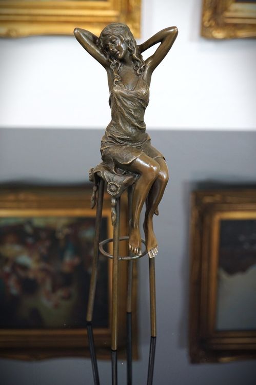 Bronzefigur Akt Grazie Pierre Collinet Skulptur Art Deco Kaufen Auf