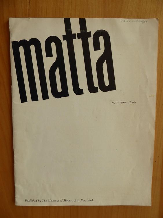 matta, Museum Art New York 1957 (Gebraucht) in Bellach für CHF 5 – mit ...