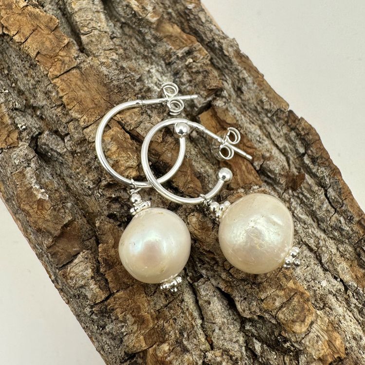 Perlen Creolen Sterling Silber 925 (Neu (gemäss Beschreibung)) in Basel für CHF 46 – mit ...