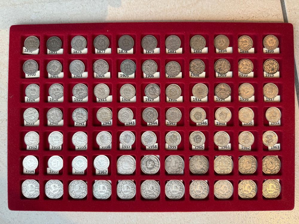 Münzsammlung 1850 - 1969, Fast Komplett mit seltenen Stücken (Gebraucht ...