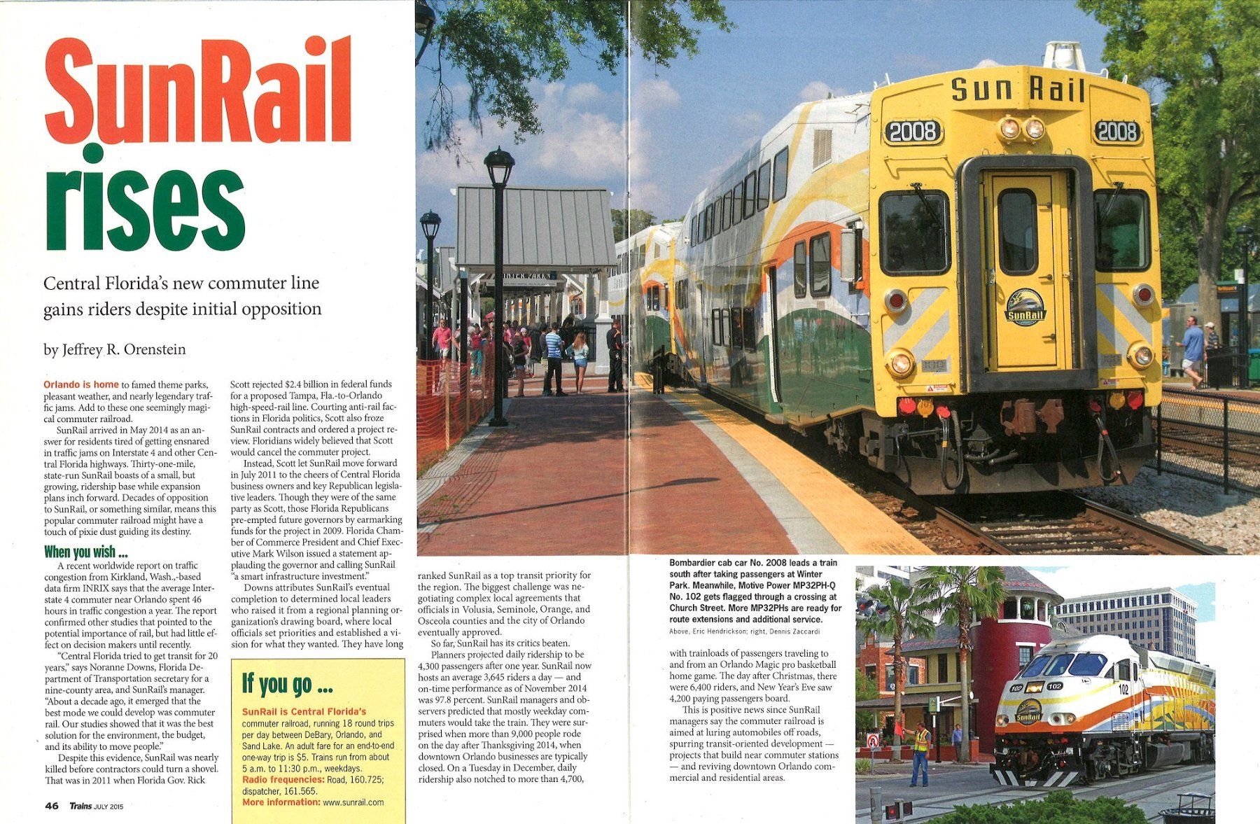 Zeitschrift Trains 07.2015, das wichtigste US-Eisenbahn-Heft (Neu ...