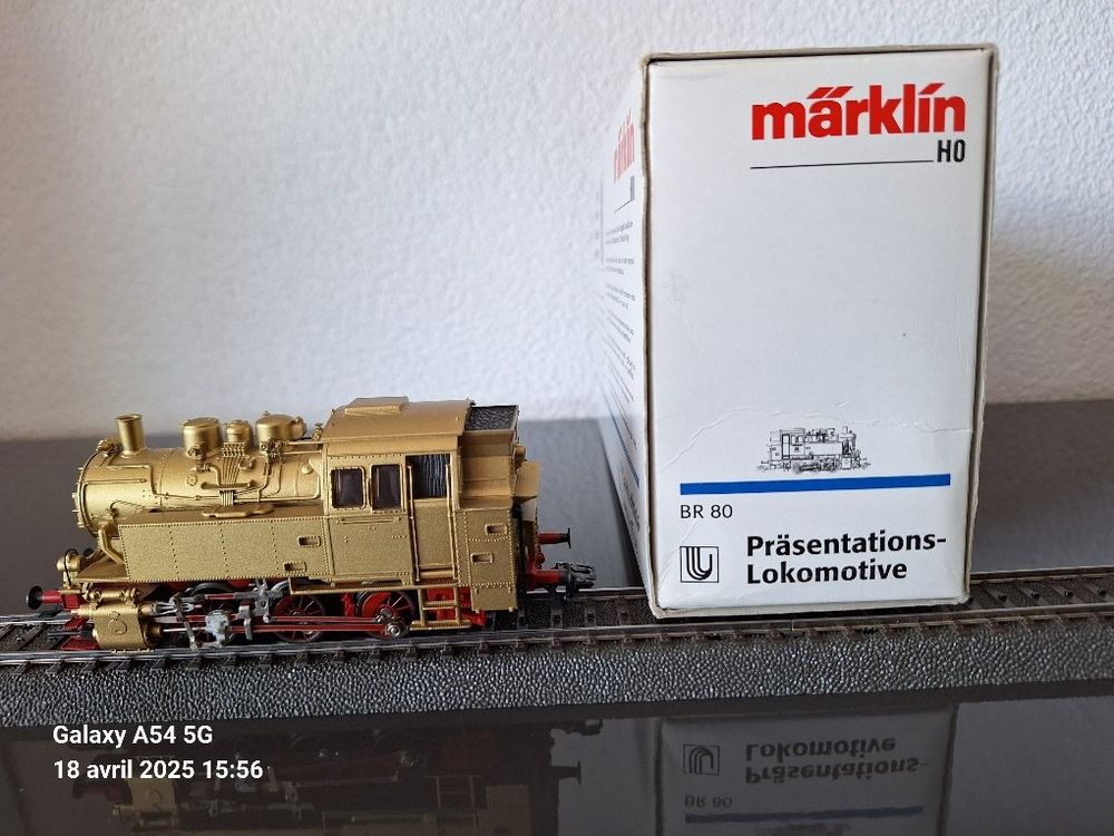 Märklin HO, BR 80 delta/digital, Locomotive de présentation (Neu und ...