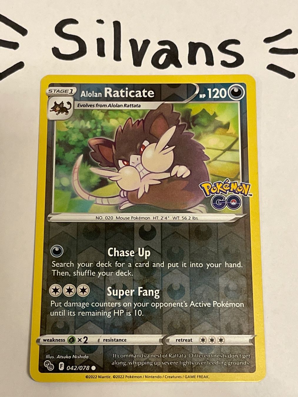 Raticate Reverse Holo 042/078 Pokemon Go Englisch (Neu (gemäss ...