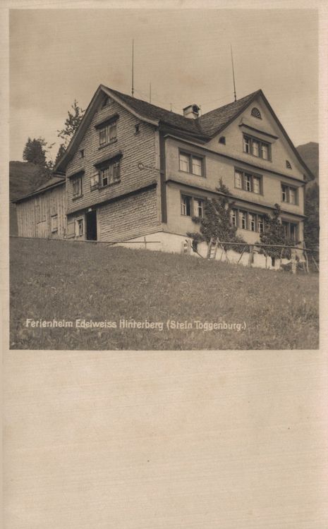 Ferienheim Edelweiss Hinterberg (Stein Toggenburg) (Gebraucht) in Bronschhofen für CHF 10 – mit ...