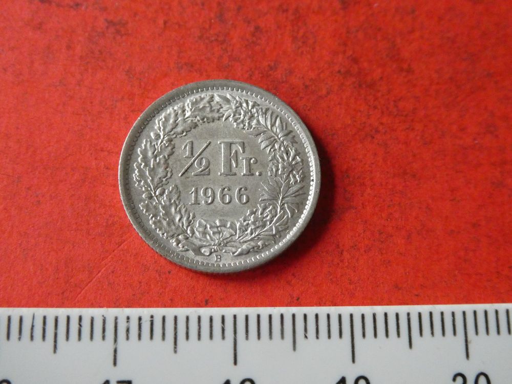 Schweiz 1966, 1/2 Franken - Silber | Kaufen auf Ricardo