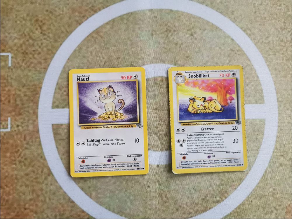 Pokémon Karten Jungle Vintage 1999 Mauzi und Snobilikat | Kaufen auf ...