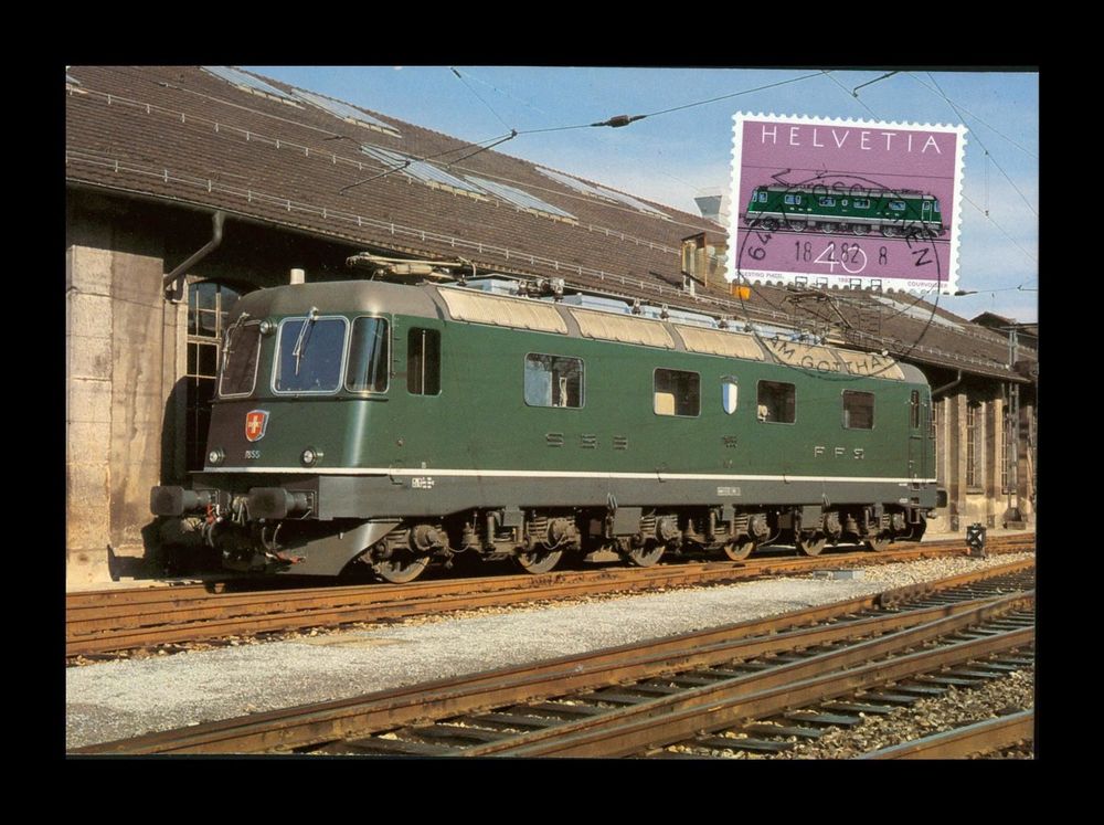 1982 FDC Maximumkarte Lokomotive Re 6/6 (11655) GÖSCHENEN | Kaufen auf ...