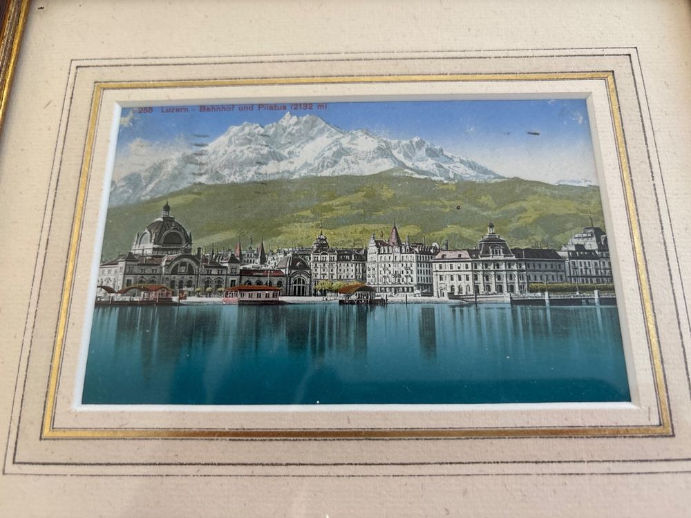 Bild Bahnhof und Pilatus in Luzern (23 x 19 cm) (Gebraucht) in Kriens ...
