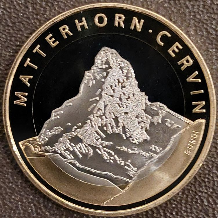10 Fr. Gedenkmünze 2004 pp Matterhorn - Cervin (Neu (gemäss Beschreibung)) in Arch für CHF 30 ...
