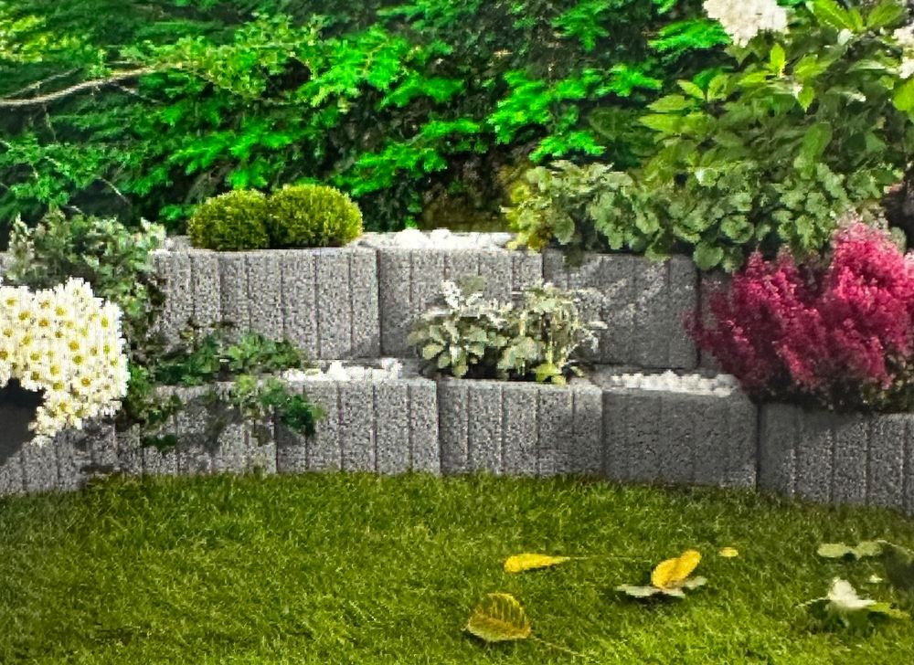 Pflanzstein Mini Plus Grau 35 x 20 x 20 cm | Kaufen auf Ricardo