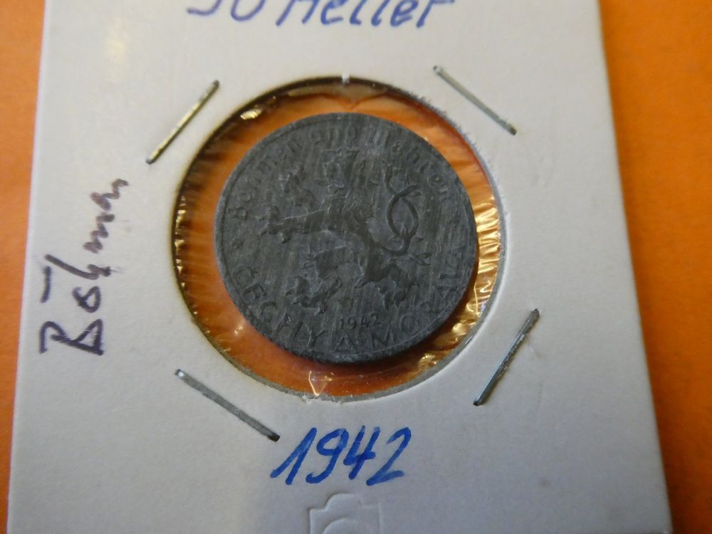 Böhmen und Mähren 1942, 50 Heller (Gebraucht) in Hinterforst für CHF 1 – mit Lieferung auf ...