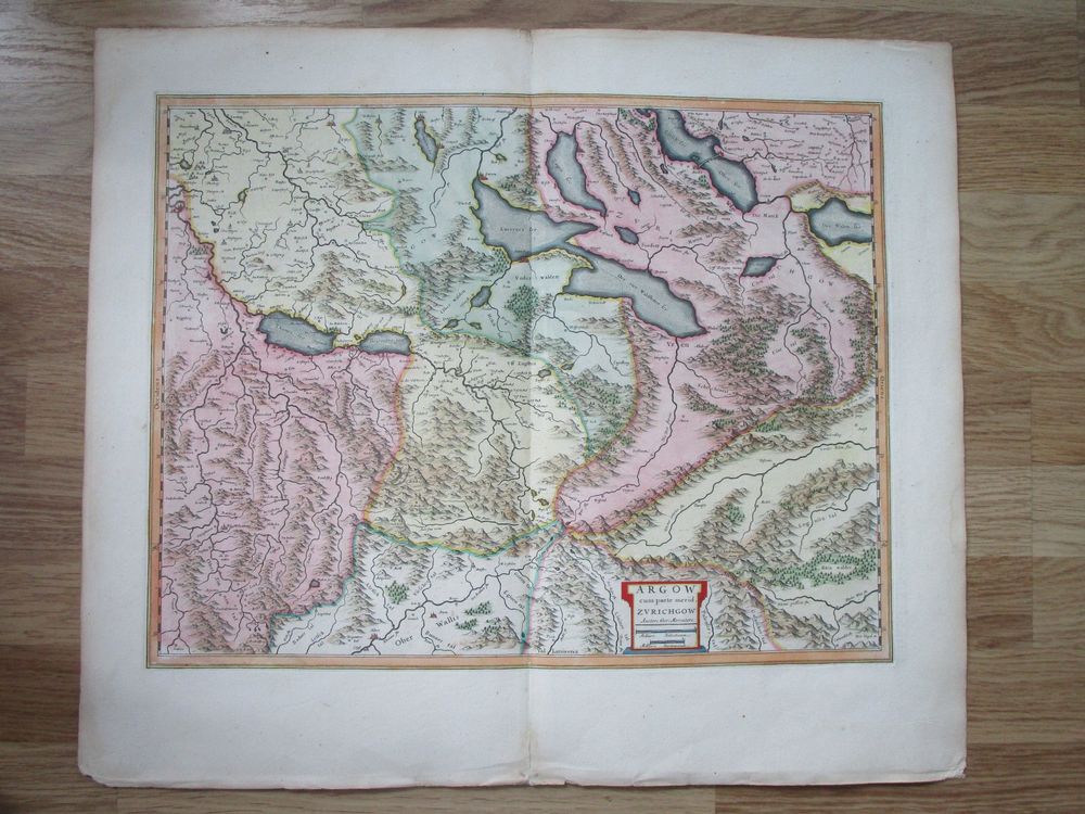 Antike Landkarte Argow und Zurichgow (Gebraucht) in Heimberg für CHF 36 ...