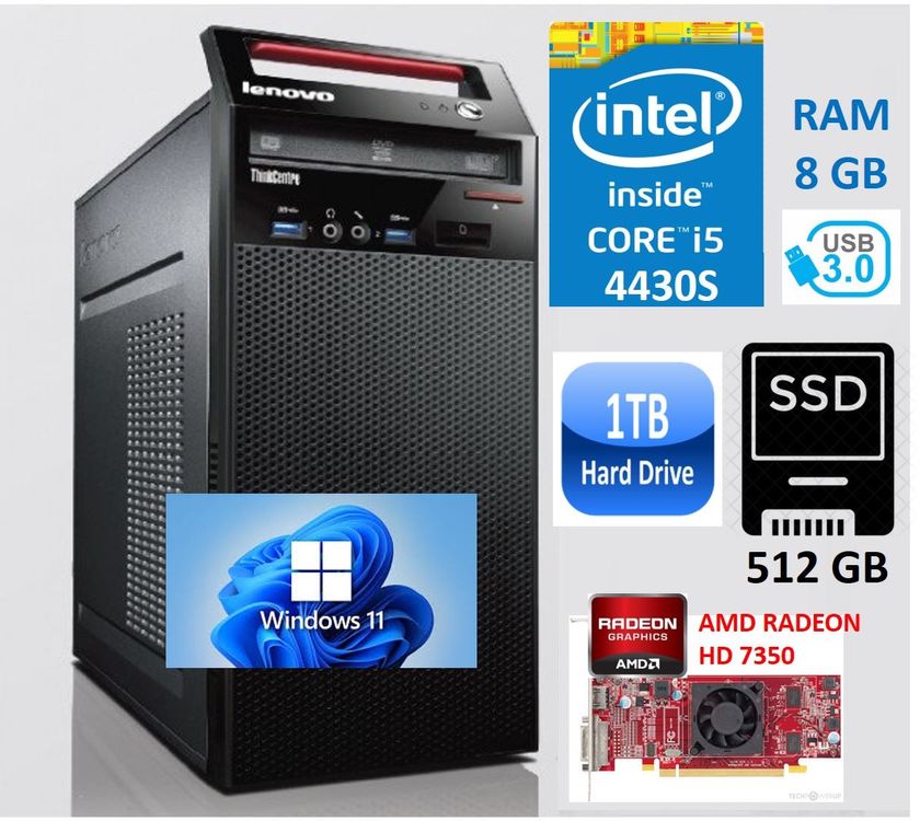 PC Lenovo E73 i5 8GB+512GB SSD 1TB HD (Gebraucht) in Meggen für CHF 205 ...