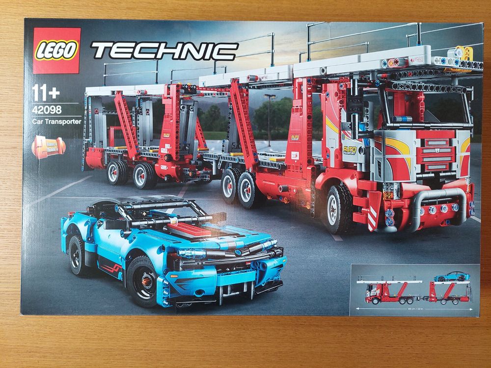 LEGO Technic Autotransporter mit Auto mit V8 Motor 42098 (Neu und ...