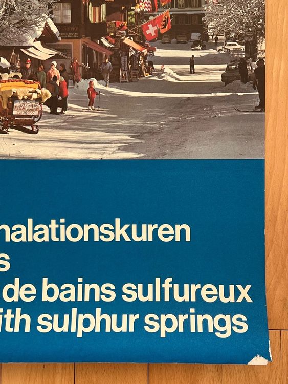 Plakat original Lenk 1968 Atelier Rees Berner Oberland (Gebraucht) in ...