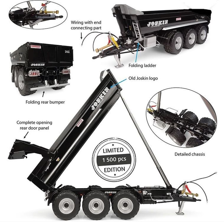 1:32 Joskin Trans KTP 67-65, schwarz (Neu und originalverpackt) in ...