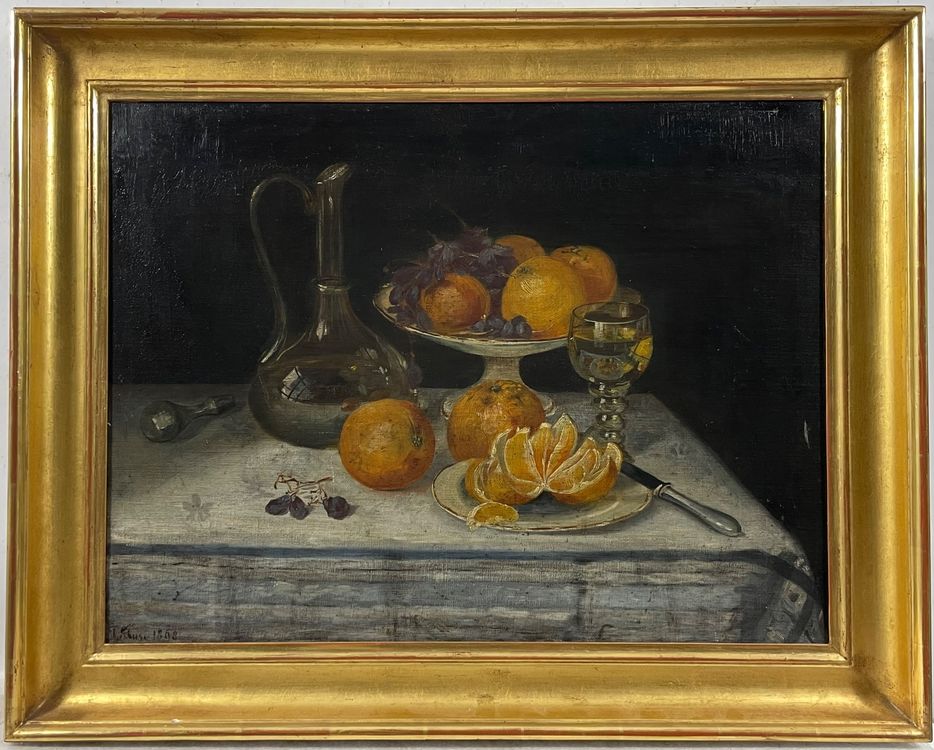 Antikes grosses Stillleben Gemälde mit Orangen unles Sign (Gebraucht) in Root für CHF 454 – mit ...