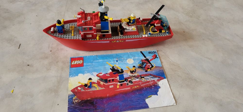 Lego Feuerwehr Boot Schiff gross 4031 alt ca ende 90er (Gebraucht) in ...