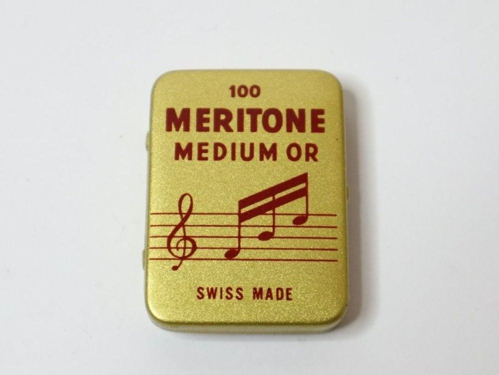 Meritone Grammophonnadeldose inkl. 100 Nadeln Swiss Made (Neu (gemäss ...
