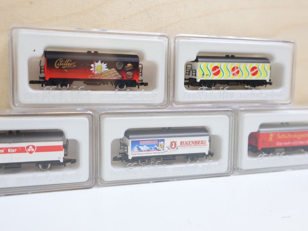 Märklin mini club 5 x SBB Wagen Cailler/Sinalco Sonderserie (Gebraucht ...