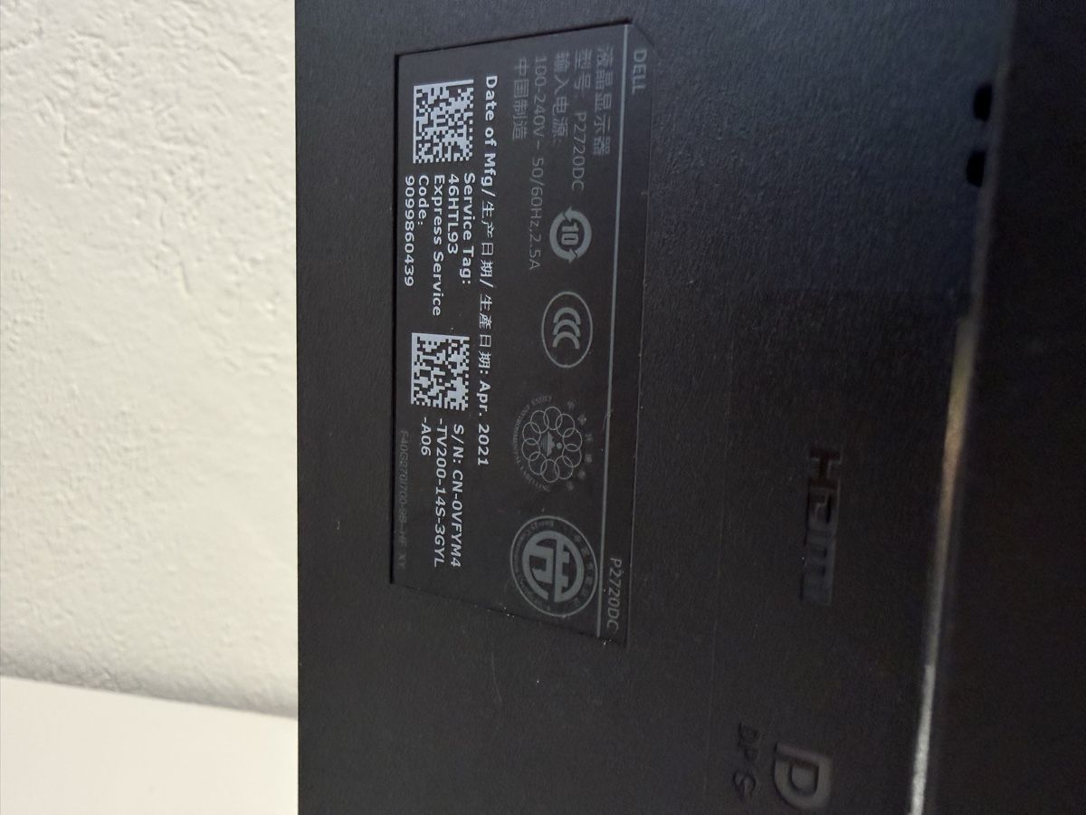 2× Dell P2720DC – 27” QHD USB-C – Dual Monitor Home Office (Gebraucht ...