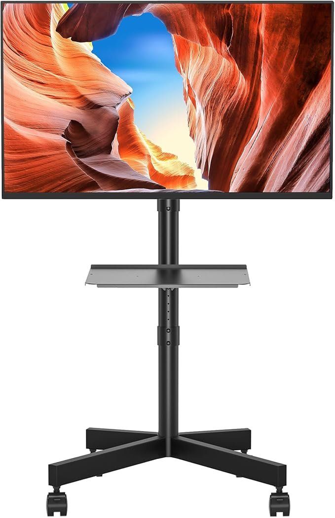TV Ständer mit Rollen 23-60 Zoll Fernseher mit Laptopablage (Neu und ...