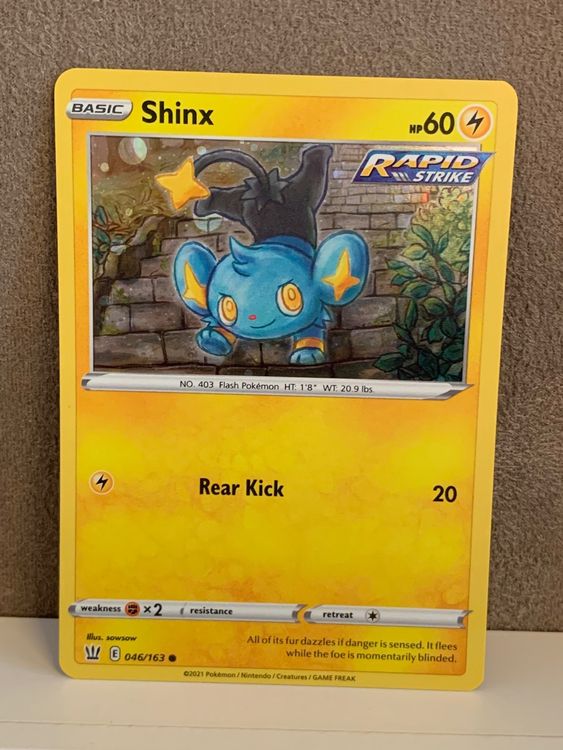 Shinx Holo ENG Battle Styles Pokemon 046/163 (Gebraucht) in Fislisbach ...