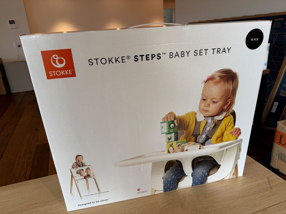 Stoke Steps Baby Set Tray in Schwarz - ungeöffnet | Kaufen auf Ricardo