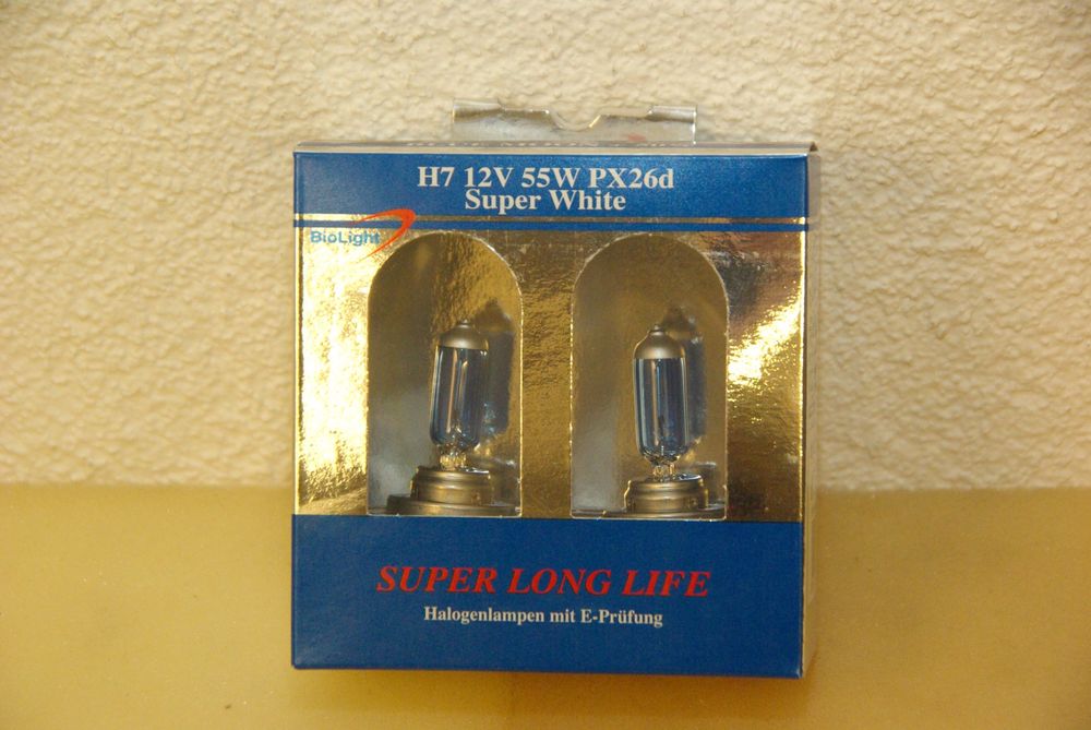 BioLight H7 12V 55W PX26d Super White (Neu und originalverpackt) in ...