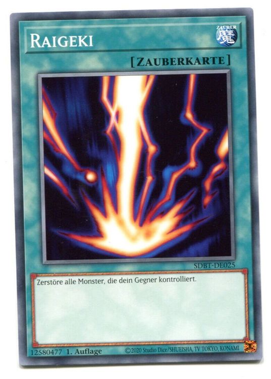 Yu-GI-OH Raigeki SDBT-DE025 (Neu und originalverpackt) in Chur für CHF ...