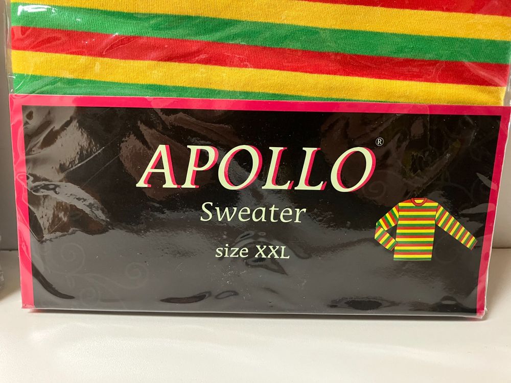 2x Apollo Langarm-Sweater XXL Red-Yellow-Green NEU ab 1.-Fr (Neu ...