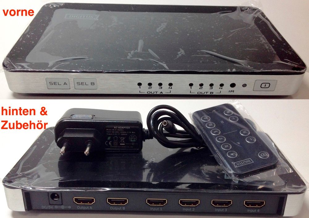Digitus DS-48300 HDMI Video-Matrix-Switch (Neu (gemäss Beschreibung ...