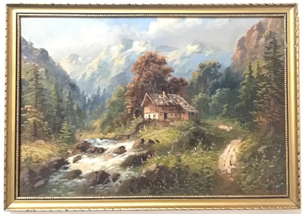 Schweizer Schule Landschaft Gemälde Signiert | Kaufen auf Ricardo