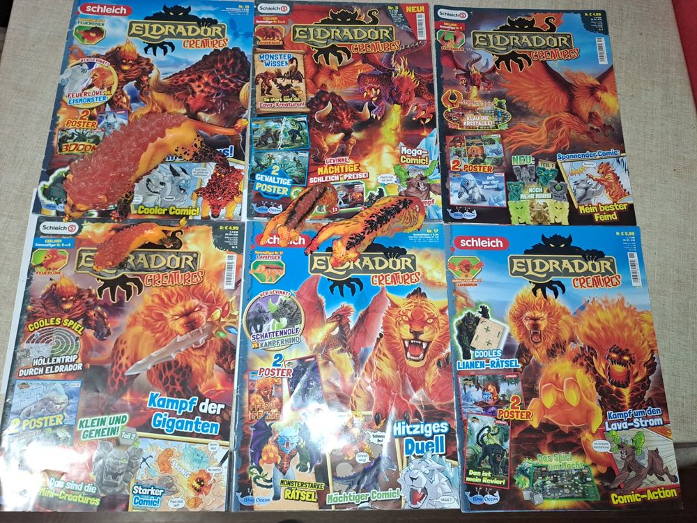 Schleich Eldrador 4 Creaturen, 6 Hefte (Neu (gemäss Beschreibung)) in ...