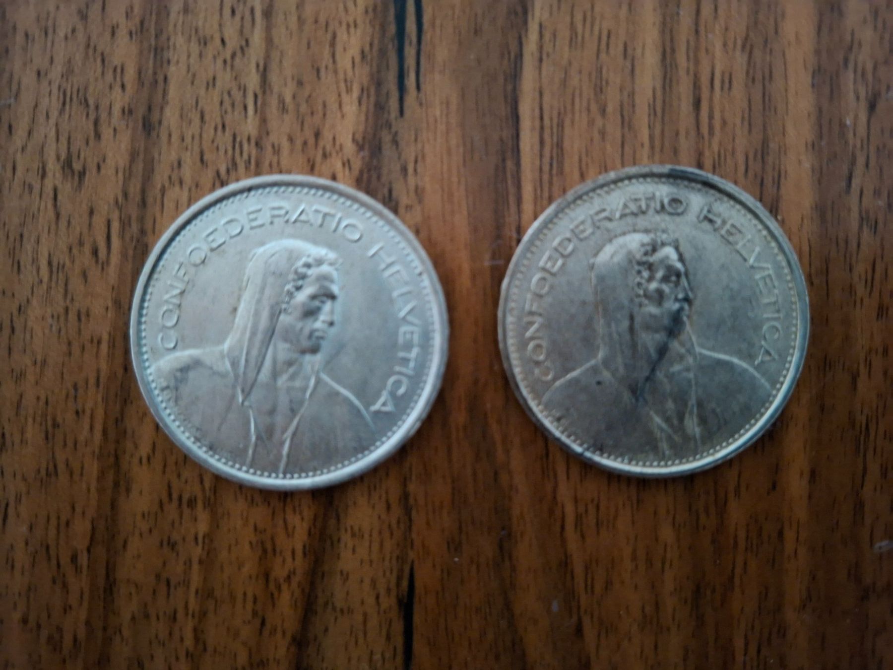 5 Fränkler Jahrgang 1967 und 1969, Schweizer Münzen, Top (Gebraucht) in ...