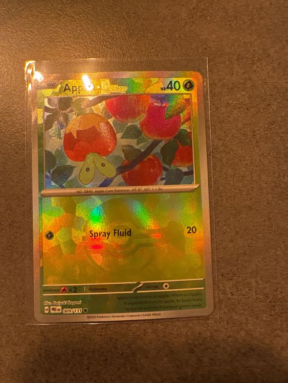 Applin Pokeball 009/131 Prismatic Evolutions (Neu (gemäss Beschreibung ...