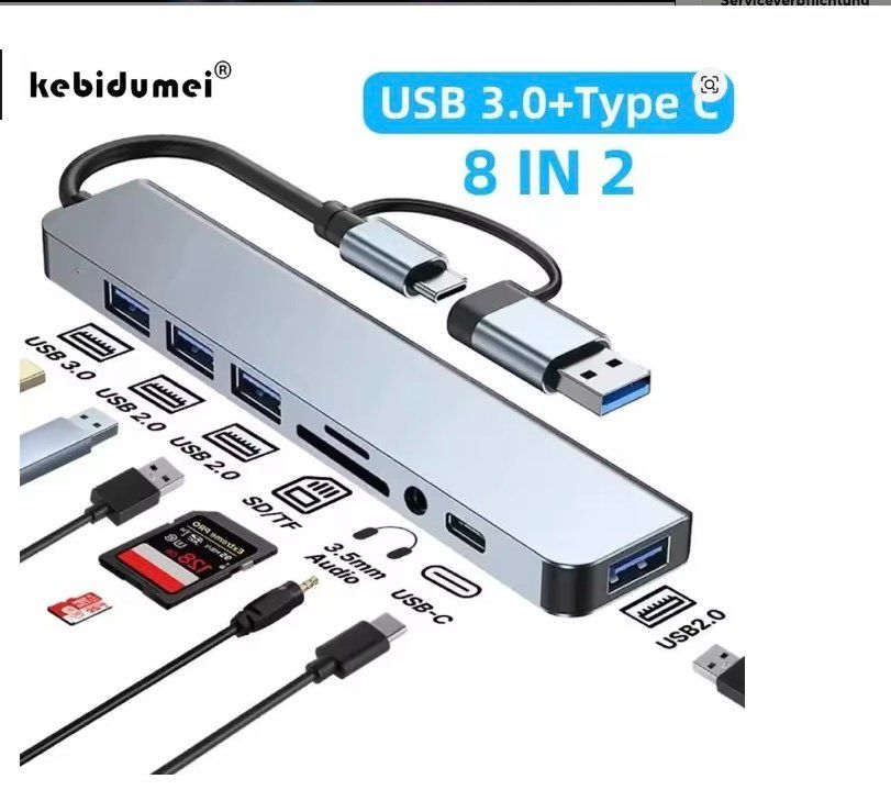 7-in-1 Multiport Thunderbolt Hub Adapter für Ihr MacBook (Neu und ...