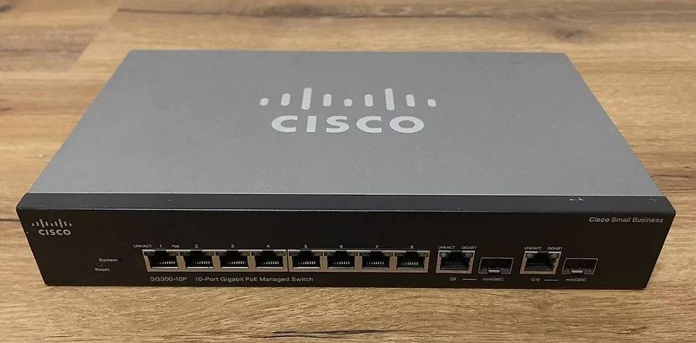 Cisco SG300-10P 10x Gigabit PoE ports 8-port Switch | Kaufen auf Ricardo