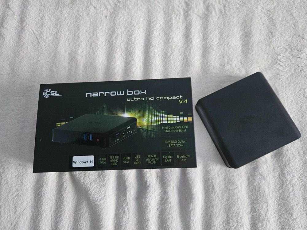 Mini PC CSL Narrow Box Ultra HD Compact v4 | Kaufen auf Ricardo