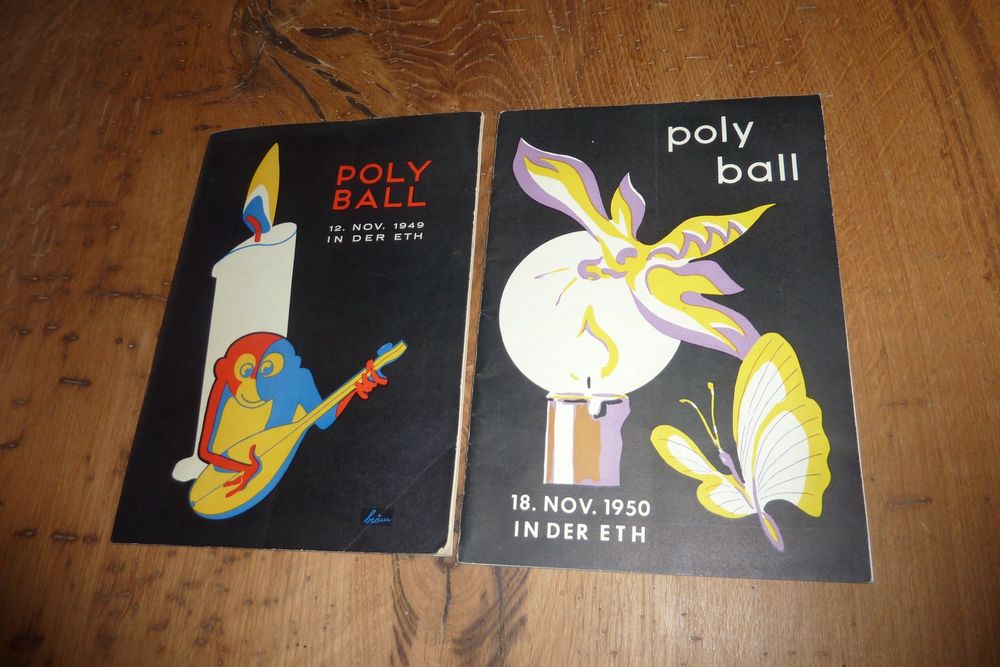 Poly Ball, ETH,Programm1949 und 1950, Werbung,Hürlimann Bier | Kaufen ...