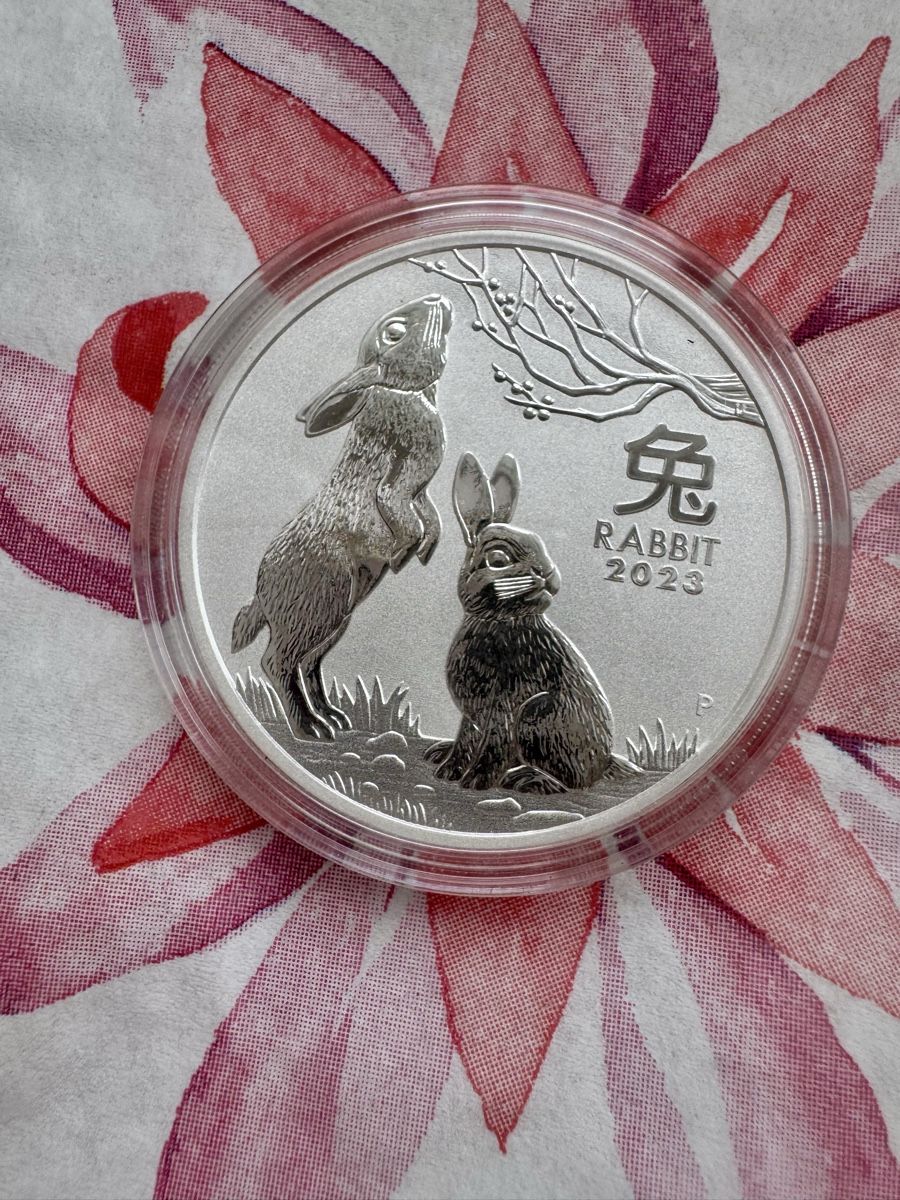 Australien Lunar III Hase Rabbit 2023 1 oz Silbermünze, neu! (Neu ...